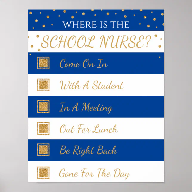 Where is the School Nurse Office Door Sign | Zazzle