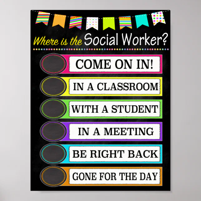 Where is the Social Worker Door Sign | Zazzle