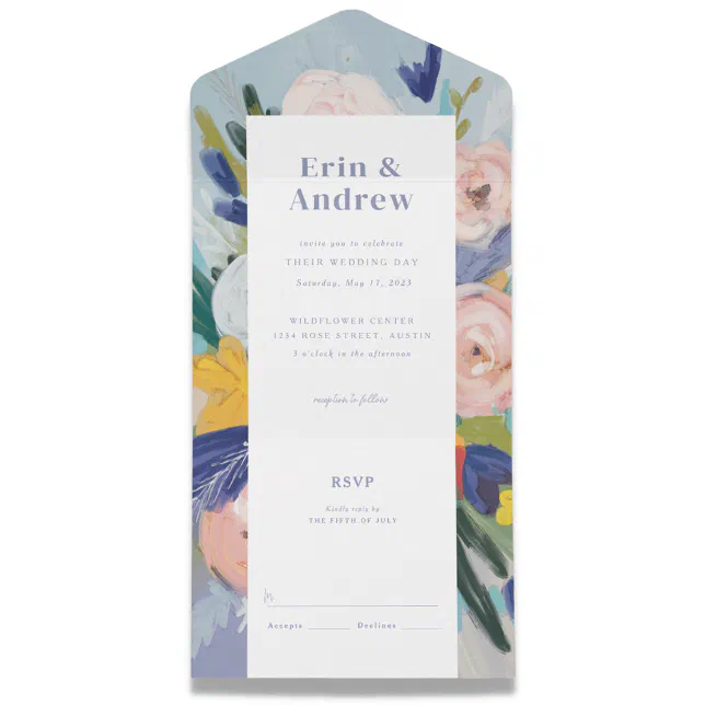 Where Love Grows Wedding Invitation With RSVP Card | Zazzle