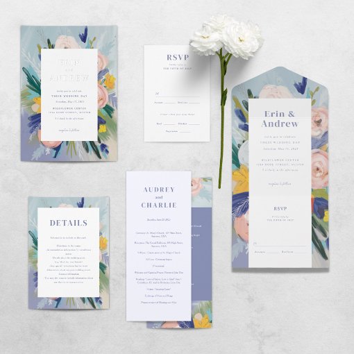 Where Love Grows Wedding Invitation With RSVP Card | Zazzle