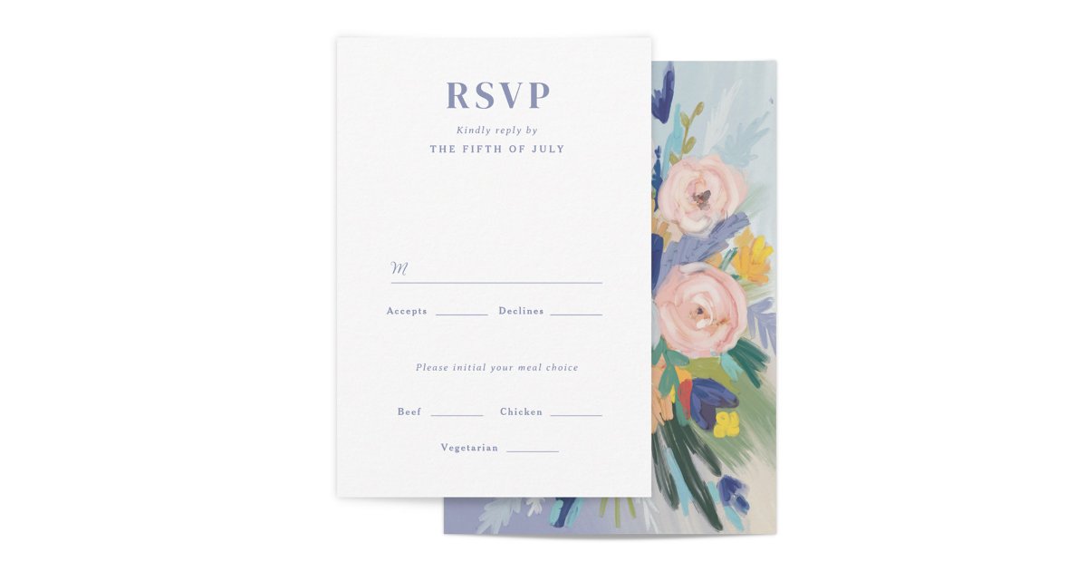 Where Love Grows Wedding RSVP Card | Zazzle