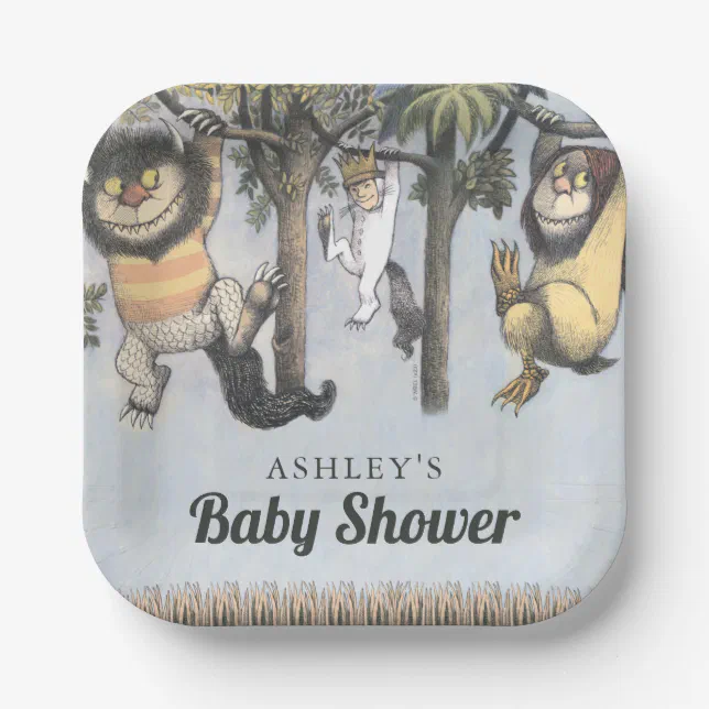 Where the Wild Things Are Baby Shower Paper Plates | Zazzle