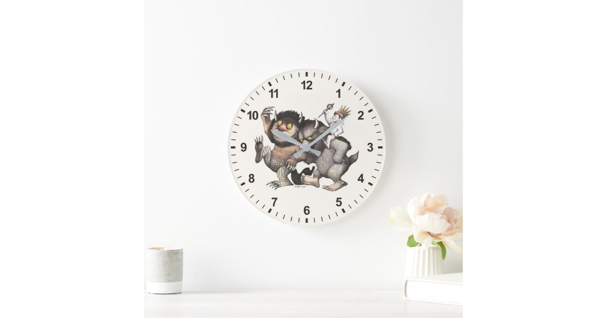 Where the Wild Things Are Characters Large Clock | Zazzle