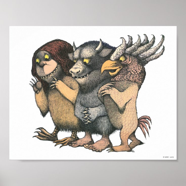 Where the Wild Things Are | Creatures Poster | Zazzle