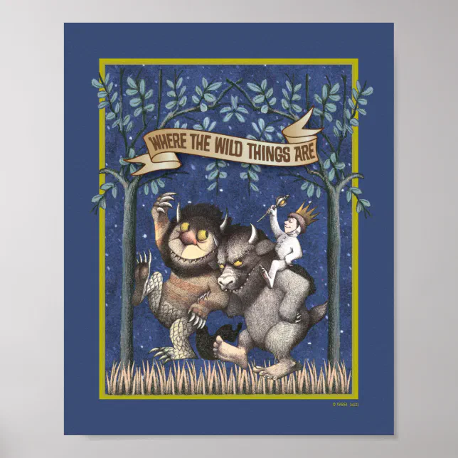 Where the Wild Things Are Graphic Poster | Zazzle