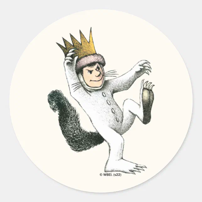 Where the Wild Things Are | Max Classic Round Sticker | Zazzle