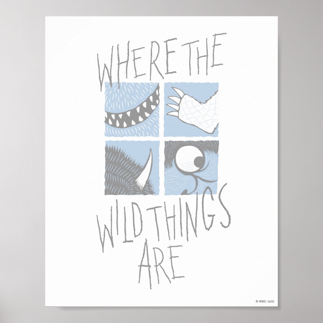 Where The Wild Things Are | Square Graphic Poster | Zazzle