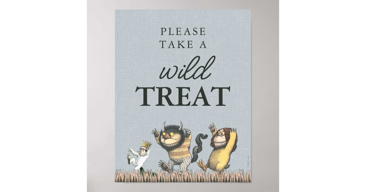 Where the Wild Things Are | Take A Treat Poster | Zazzle