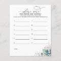 Where Were The BRIDE AND GROOM Photo Game | Zazzle