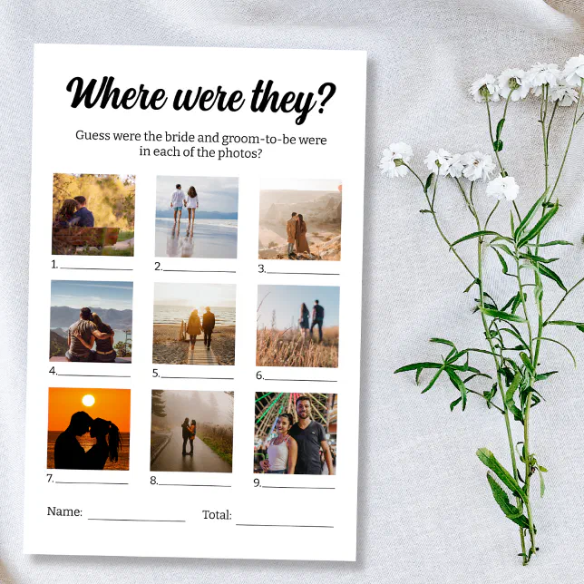 Where Were They Fun Photo Guessing Game Flyer | Zazzle