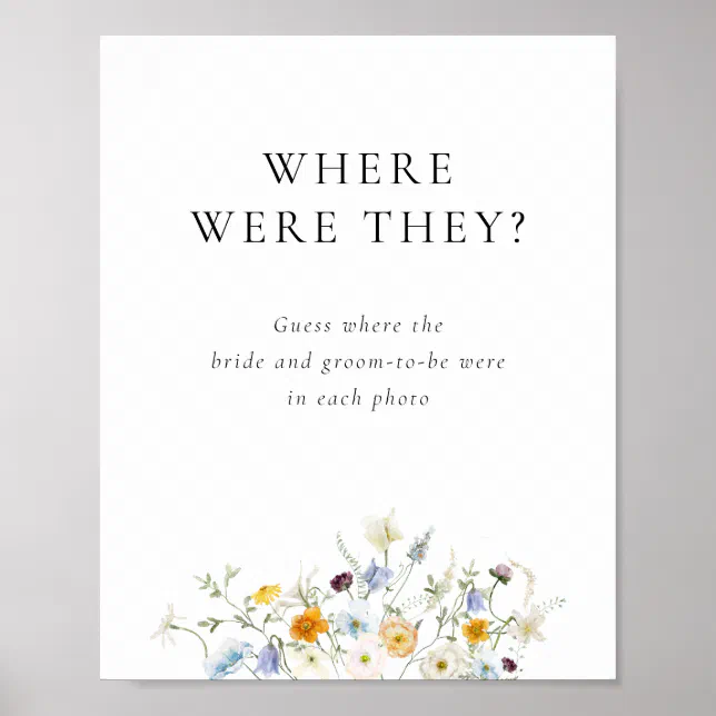 Where Were They Game Sign | Zazzle