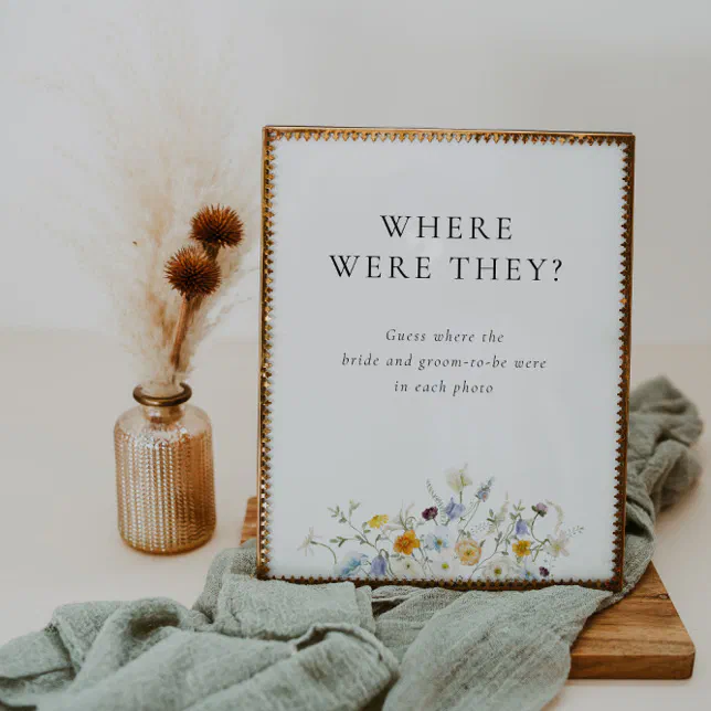 Where Were They Game Sign | Zazzle