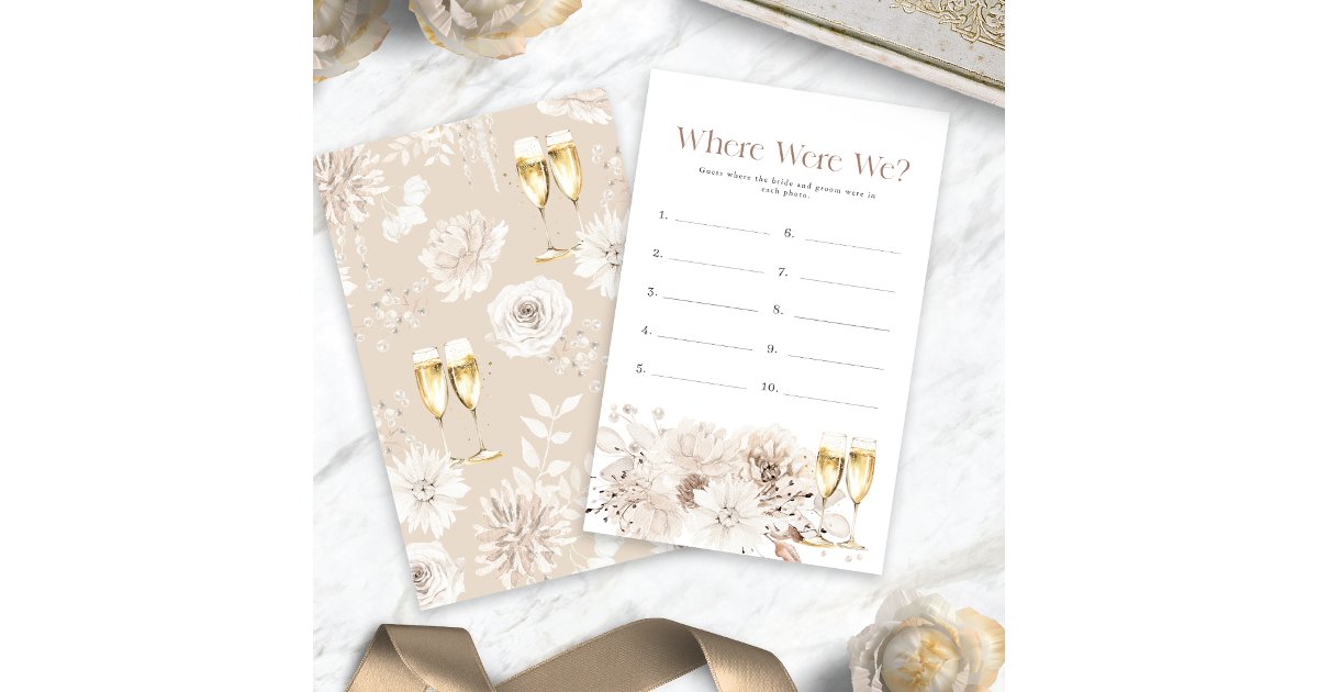 Where Were We Game | Zazzle