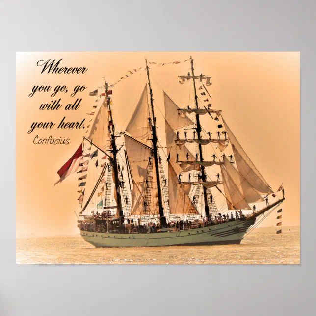Wherever you go -Confucius Quote two -Art Print | Zazzle