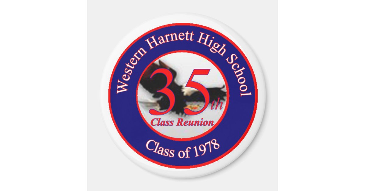 WHHS 35th Reunion Logo Magnet | Zazzle
