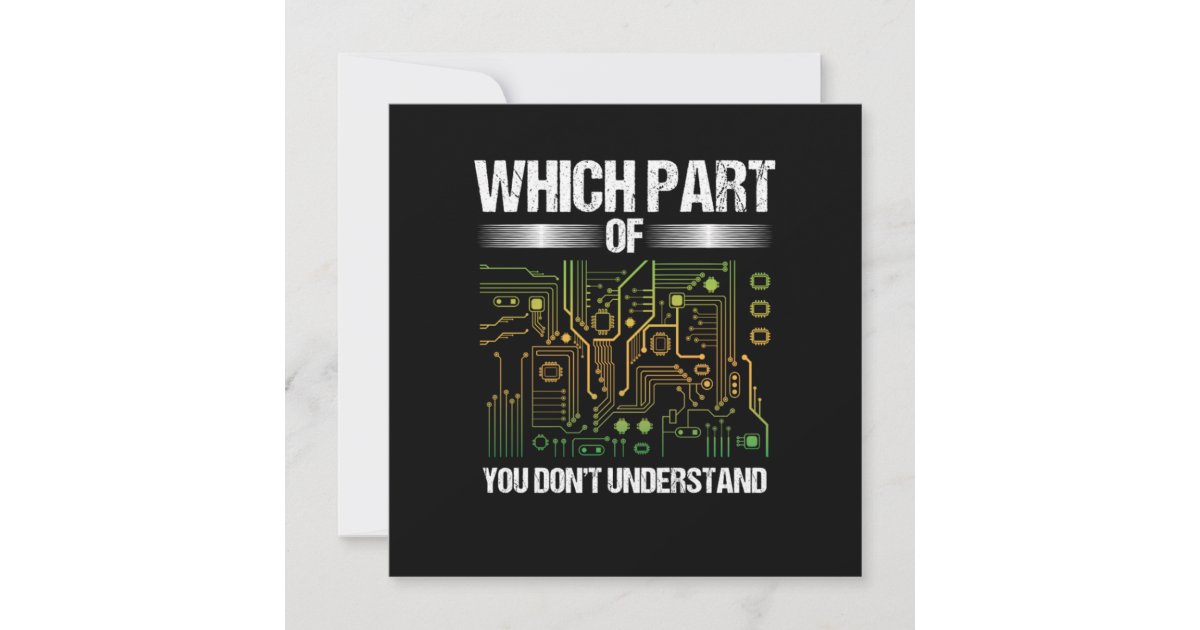 Which Part Of Electrical Engineering Gift Invitation | Zazzle