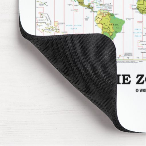 Which Time Zone Are You In? (Time Zones World Map) Mouse Pad | Zazzle