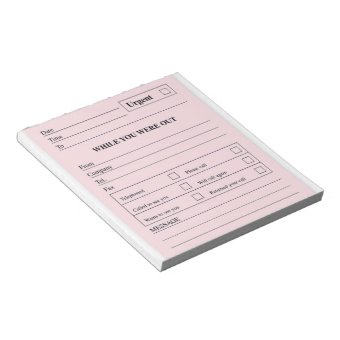While You Were Out Notepad | Zazzle