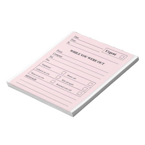 While You Were Out Notepad | Zazzle