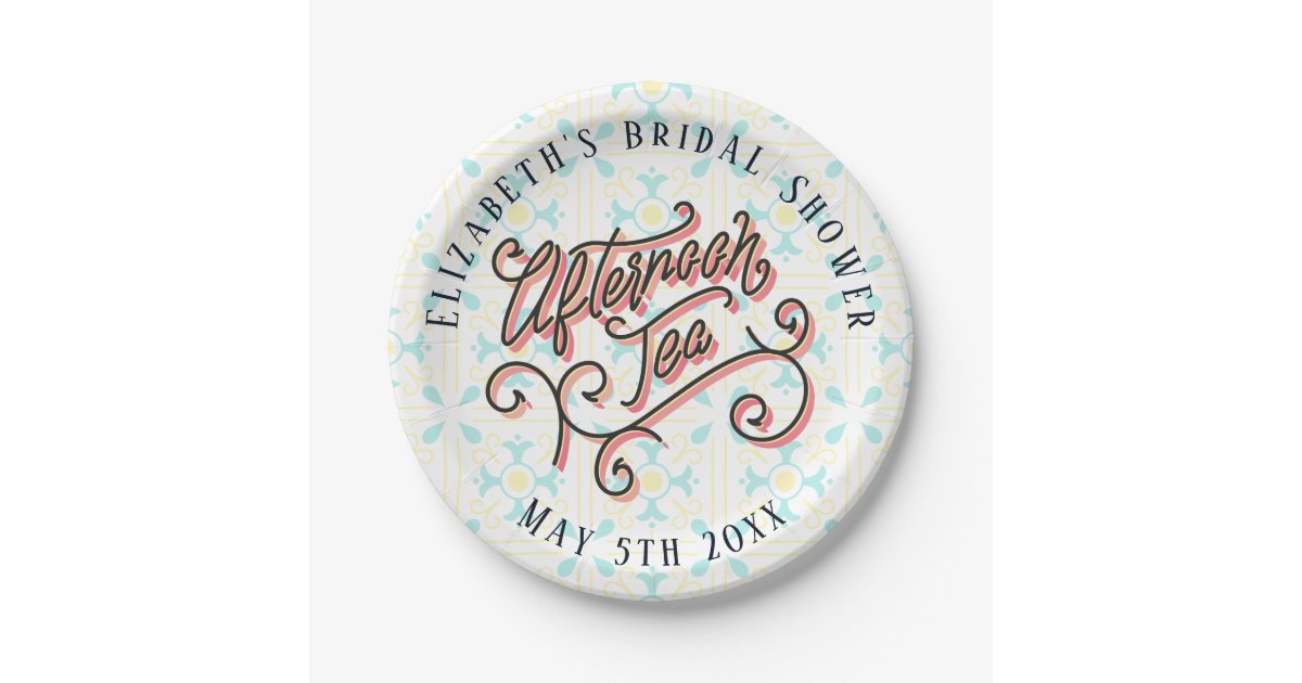 Whimsical Afternoon Tea Paper Plates | Zazzle