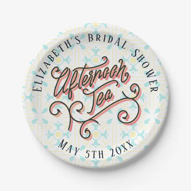 Whimsical Afternoon Tea Paper Plates | Zazzle