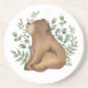 Whimsical Baby Bear Woodland Forest Greenery Coaster | Zazzle