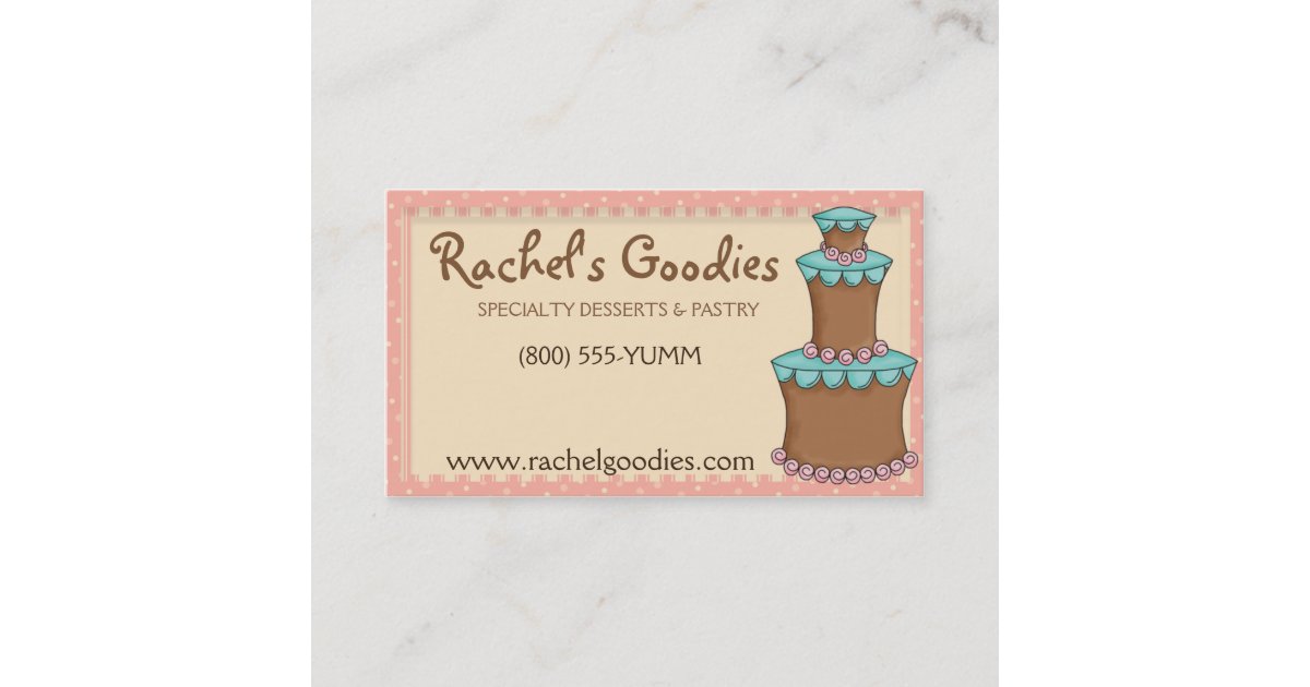Whimsical Bakery Business - Profile Card | Zazzle