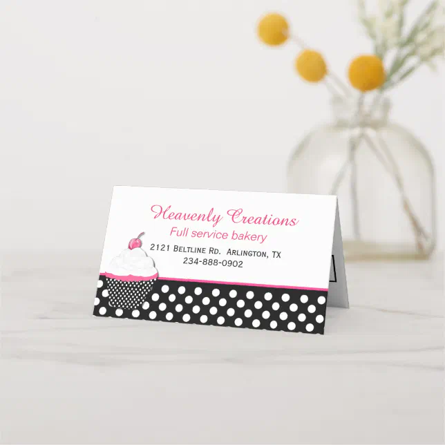 Whimsical Bakery Folded Business / Loyalty Card | Zazzle