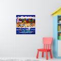 Whimsical Beach Cape Cod Whale Folk Art Poster | Zazzle