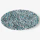 Whimsical Blue Snow Leopard Print Paper Plates | Zazzle
