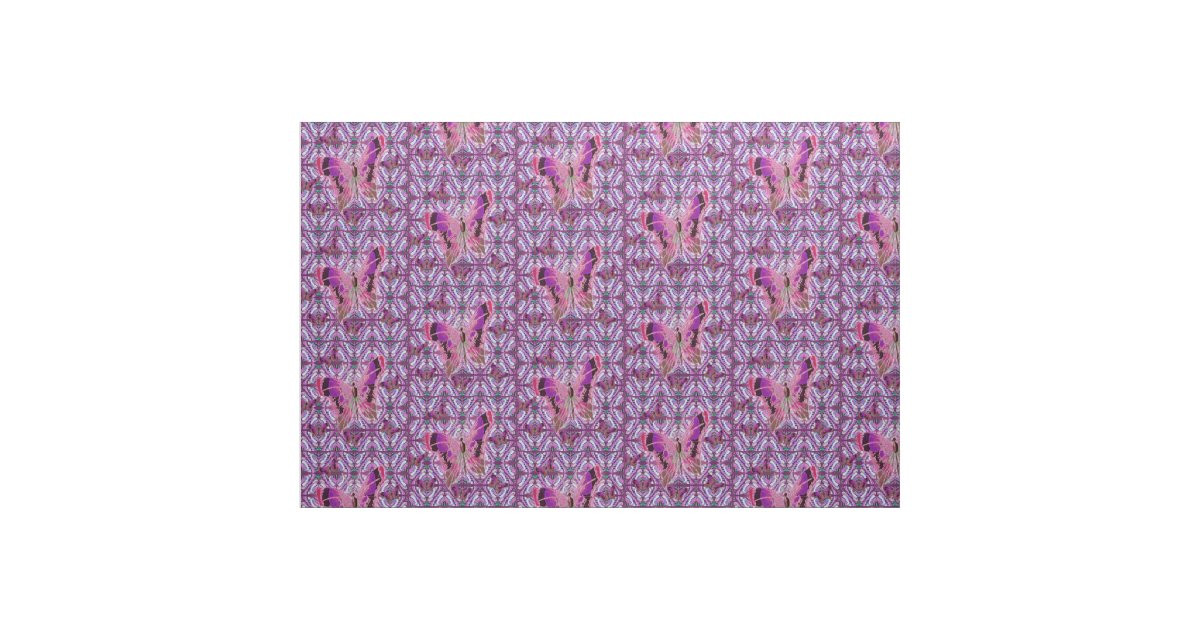 Whimsical Butterfly Fabric | Zazzle