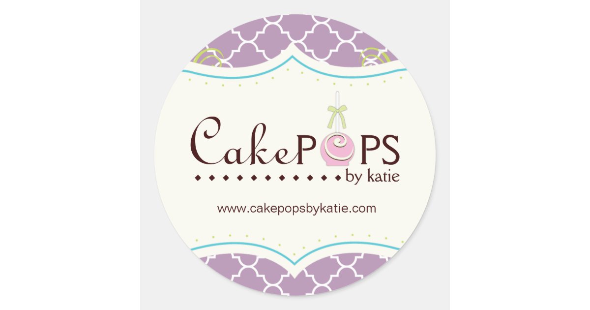 Whimsical Cake Pop Stickers | Zazzle