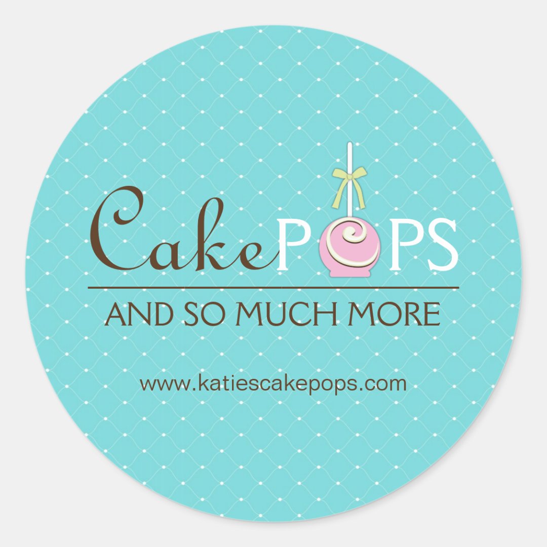 Whimsical Cake Pop Stickers | Zazzle