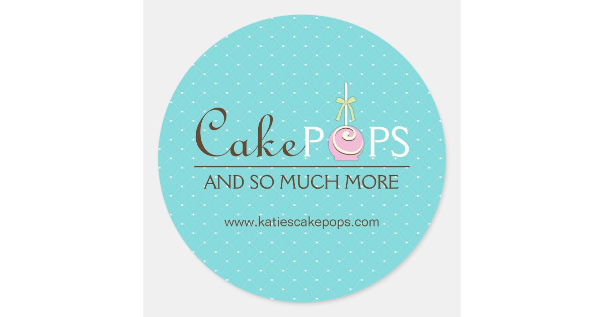 Whimsical Cake Pop Stickers | Zazzle