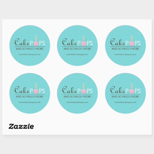 Whimsical Cake Pop Stickers | Zazzle