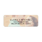 Elegant Calligraphy | Faded Floral Wedding Label | Zazzle.com