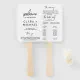 Whimsical Calligraphy Wedding Program Hand Fan | Zazzle