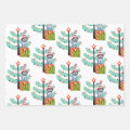 Whimsical Cats in Hats and Christmas Pattern Wrapping Paper Sheets | Zazzle