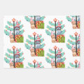 Whimsical Cats in Hats and Christmas Pattern Wrapping Paper Sheets | Zazzle