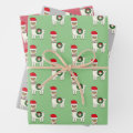 Whimsical Christmas Llamas Wrapping Paper Sheets | Zazzle