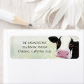 Whimsical Cow Return Address Labels | Zazzle
