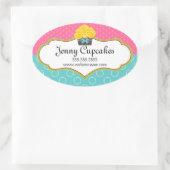 Whimsical Cupcake Bakery Seals | Zazzle