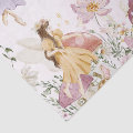 Whimsical Cute Fairies Wildflower Garden Meadow Tissue Paper | Zazzle