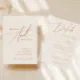 Whimsical Desert | Beige All In One Wedding Invitation | Zazzle