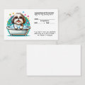 Whimsical Dog Grooming Appointment Reminder Card | Zazzle