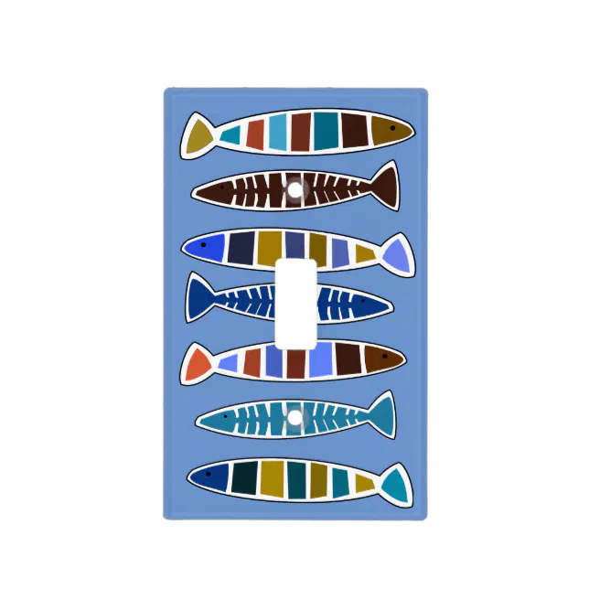 Whimsical Fish in the Sea Beach House Light Switch Cover | Zazzle