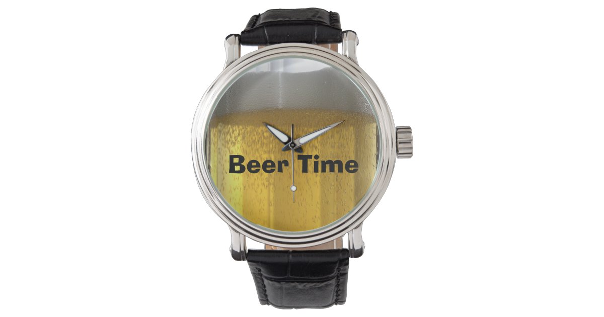 Whimsical Foaming Beer Watch | Zazzle