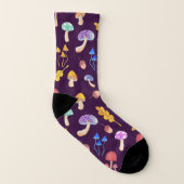 Whimsical Forest Mushrooms Socks | Zazzle