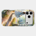 Whimsical Girl Dancing Through Birch Forest iPhone Case | Zazzle