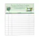 Whimsical Green Sewing Machine sales receipt Notepad | Zazzle